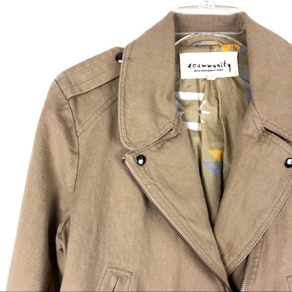 Aritzia | Jackets & Coats | Aritzia Community Hemp Moto Jacket | Poshmark